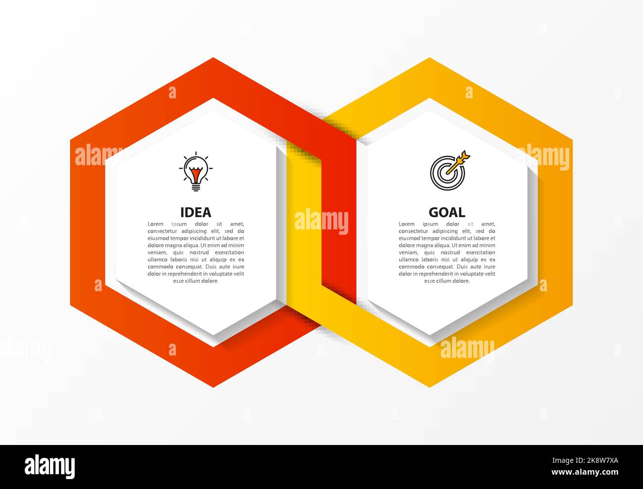 Infographic design template. Creative concept with 2 steps. Can be used ...