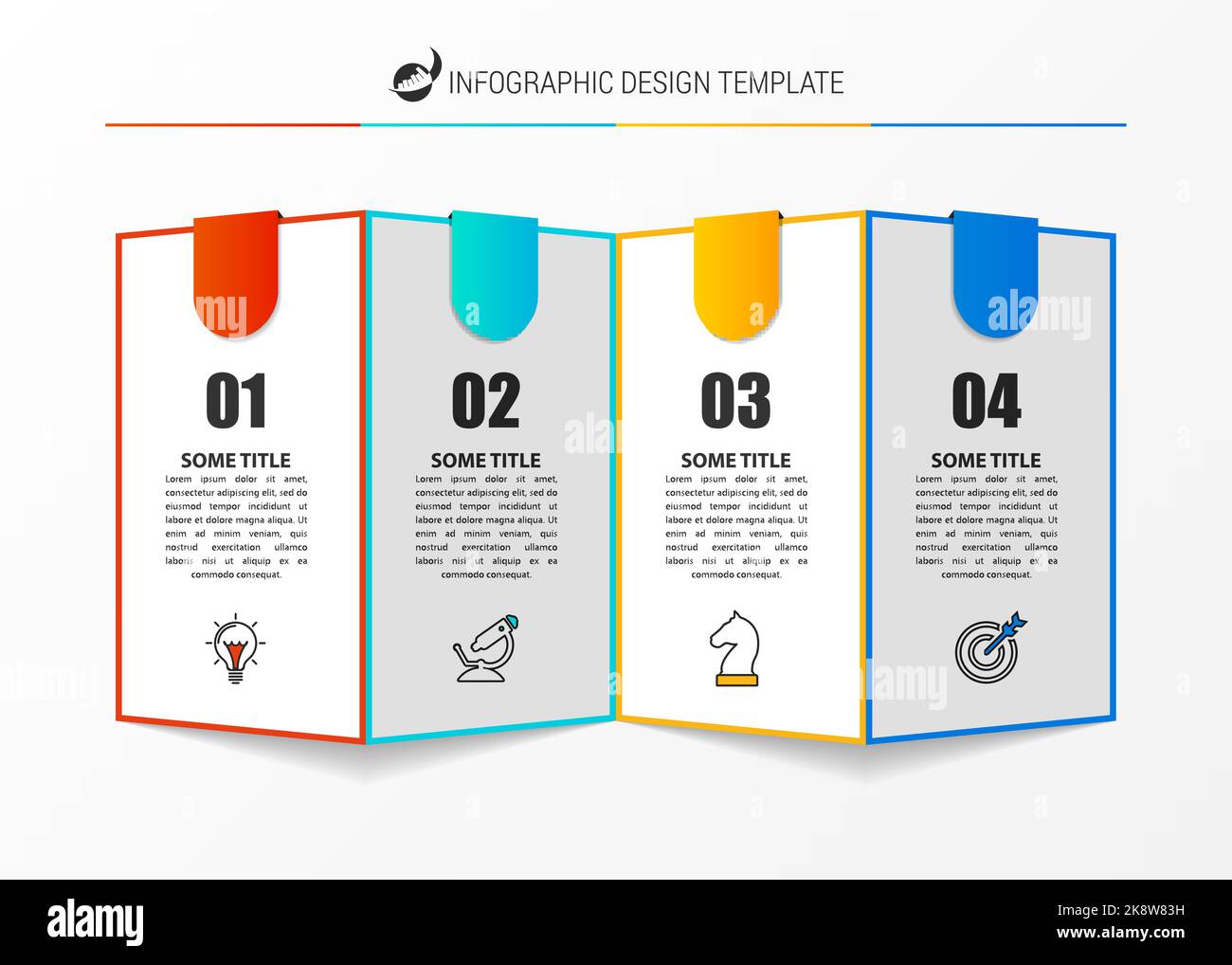 Infographic design template. Creative concept with 4 steps. Can be used ...
