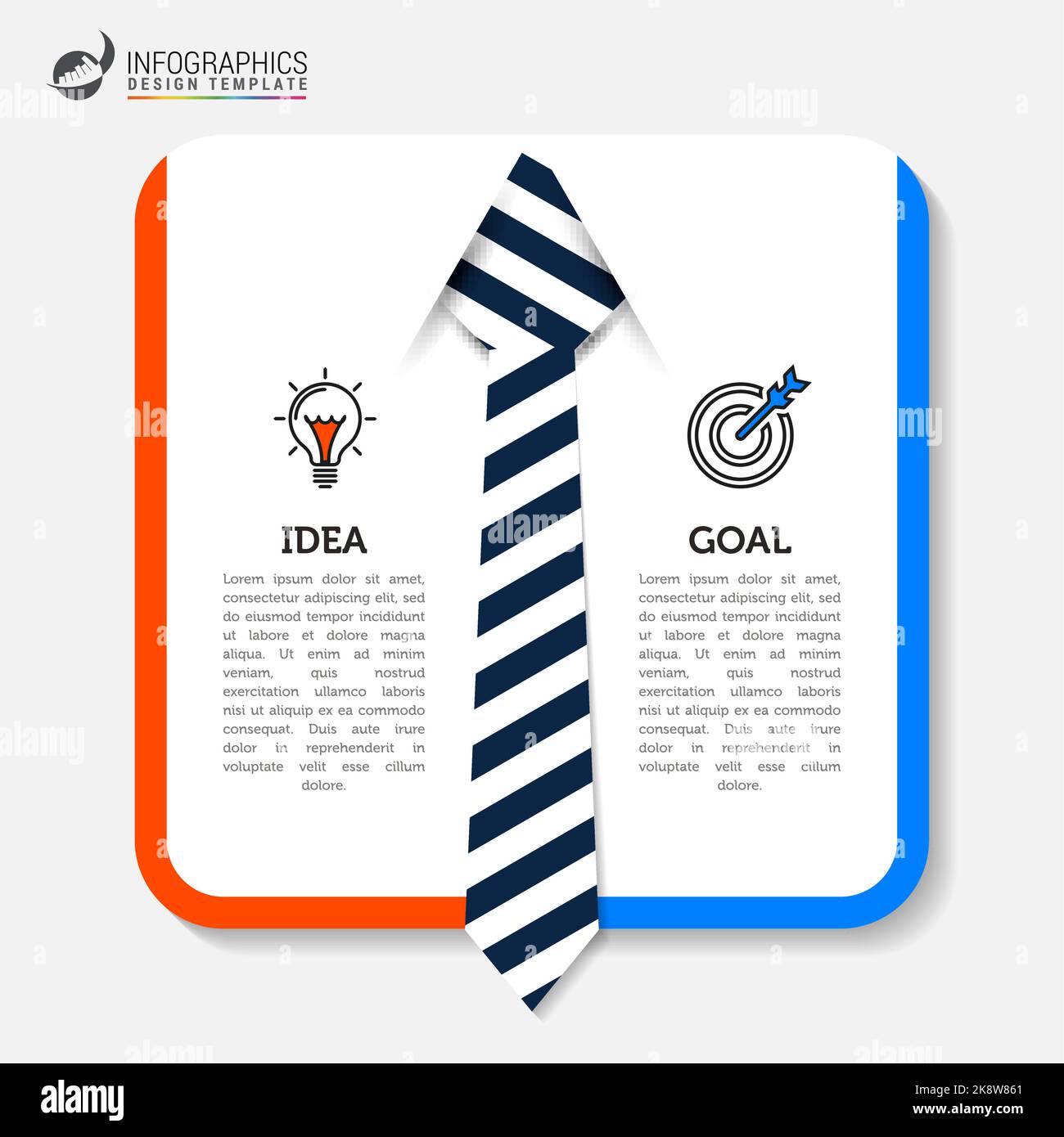 Infographic design template. Creative concept with 2 steps. Can be used ...