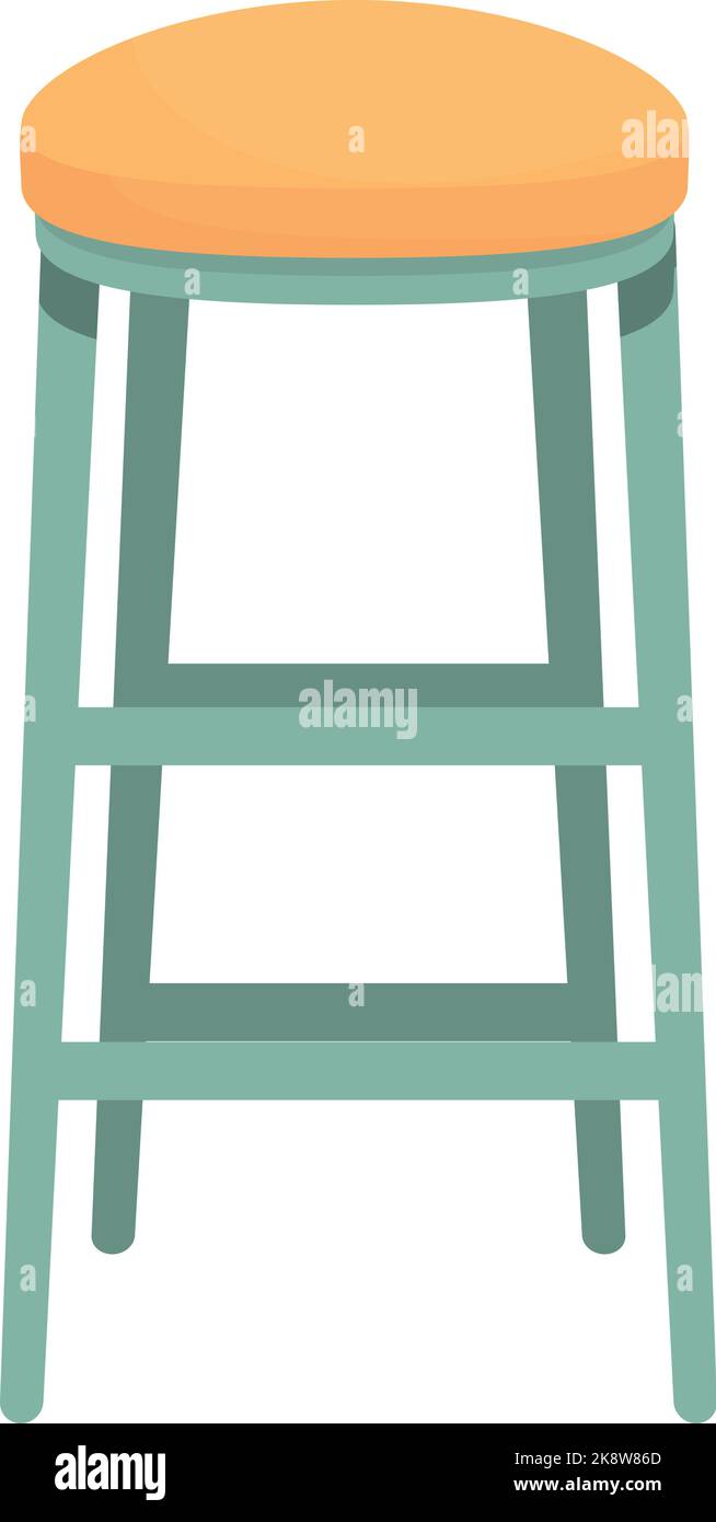 Stool icon cartoon vector. Bar chair. Modern seat Stock Vector Image ...
