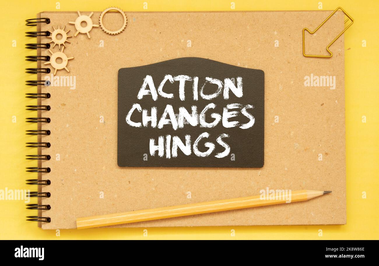 Act action changes things hi-res stock photography and images - Alamy