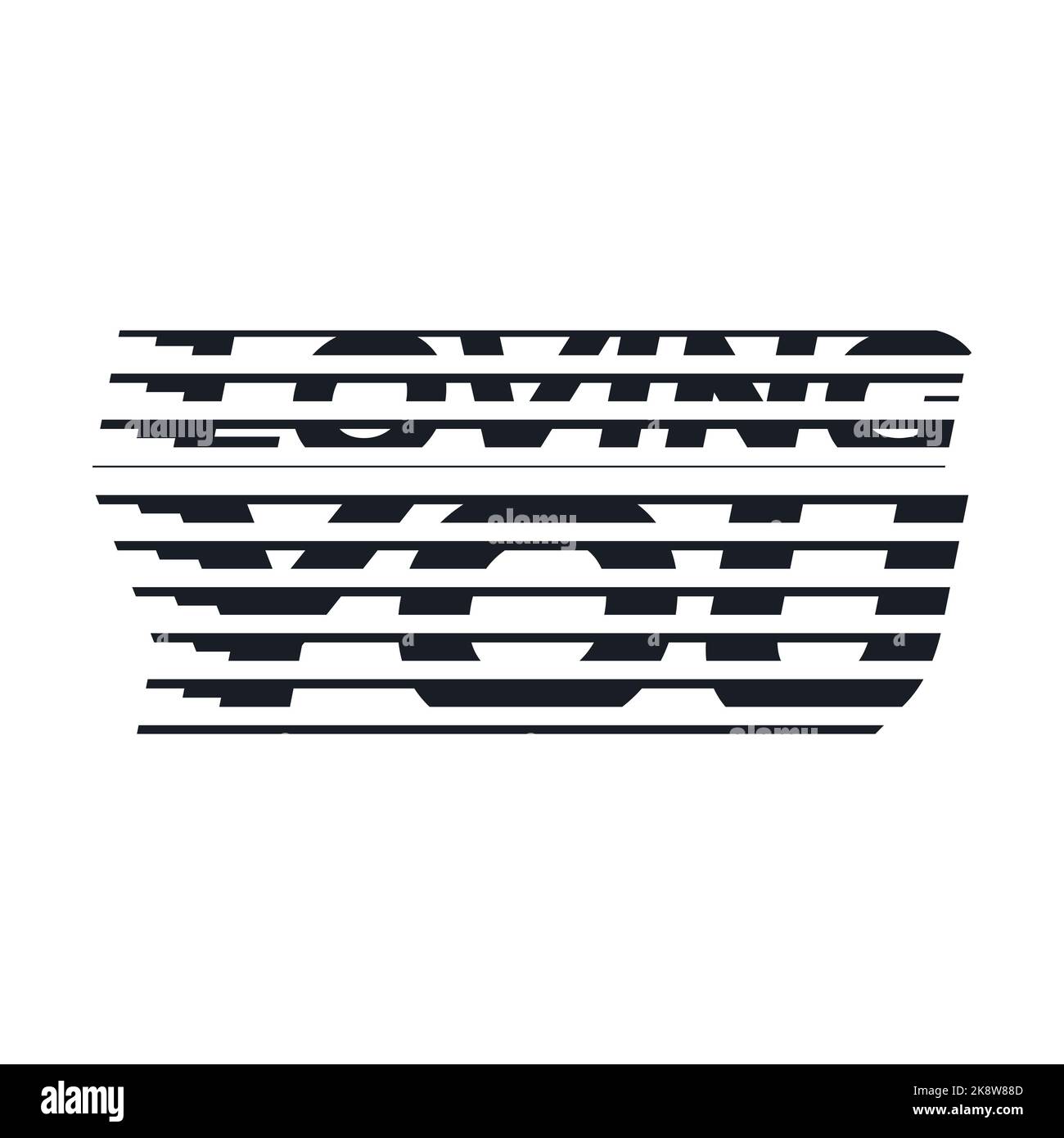 Loving you, halftone line letter typography effect design artwork ...