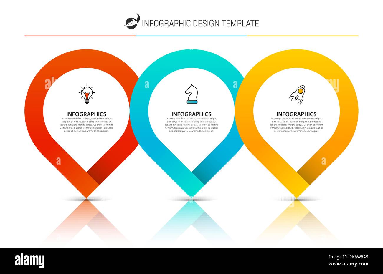 Infographic design template. Creative concept with 3 steps. Can be used ...