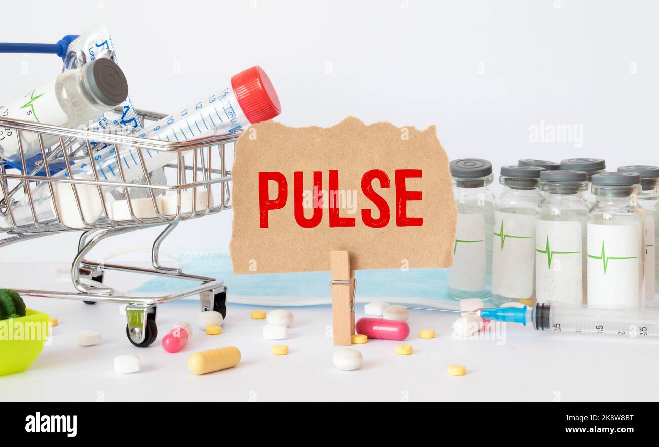 Treatment word, PULSE word with medical concepts and medical equipment ...
