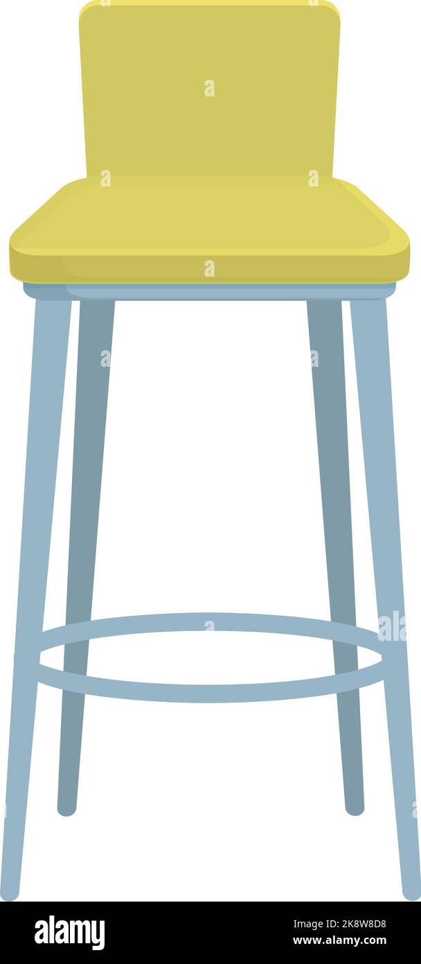 Bar stool icon cartoon vector. Tall chair. Modern seat Stock Vector ...