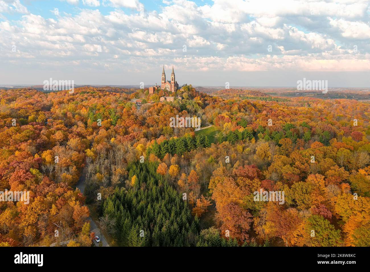 Holy Hill National Shrine of Mary church located in Wisconsin Stock ...