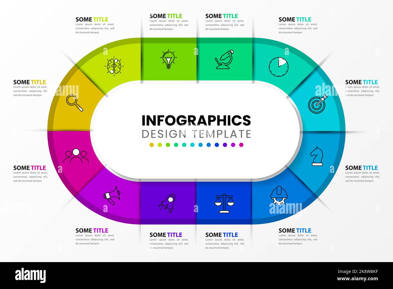 Infographic design template. Creative concept with 12 steps. Can be ...