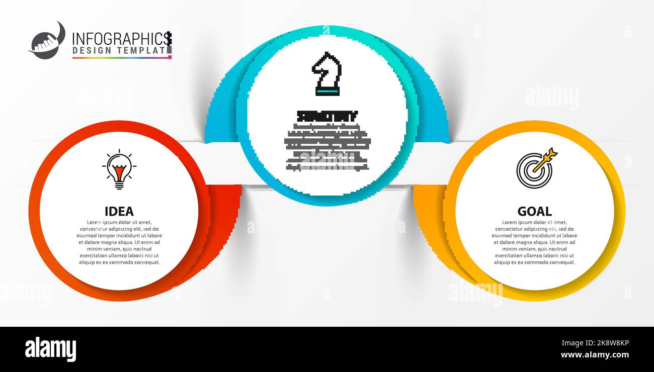 Infographic design template. Creative concept with 3 steps. Can be used ...