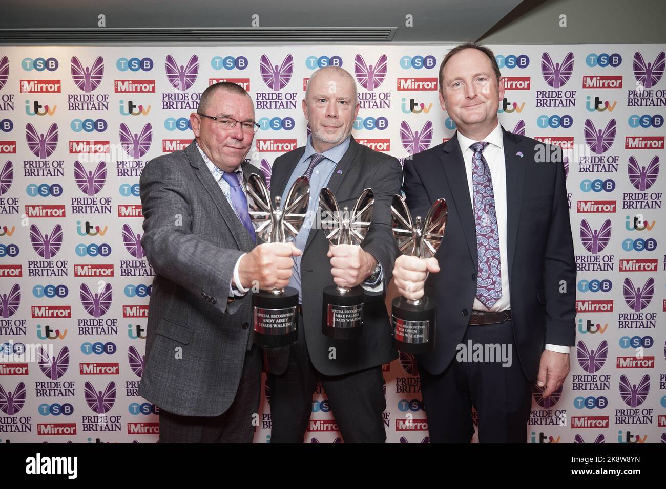 (left to right) Andy Airey, Mike Palmer and Tim Owen with their Special ...