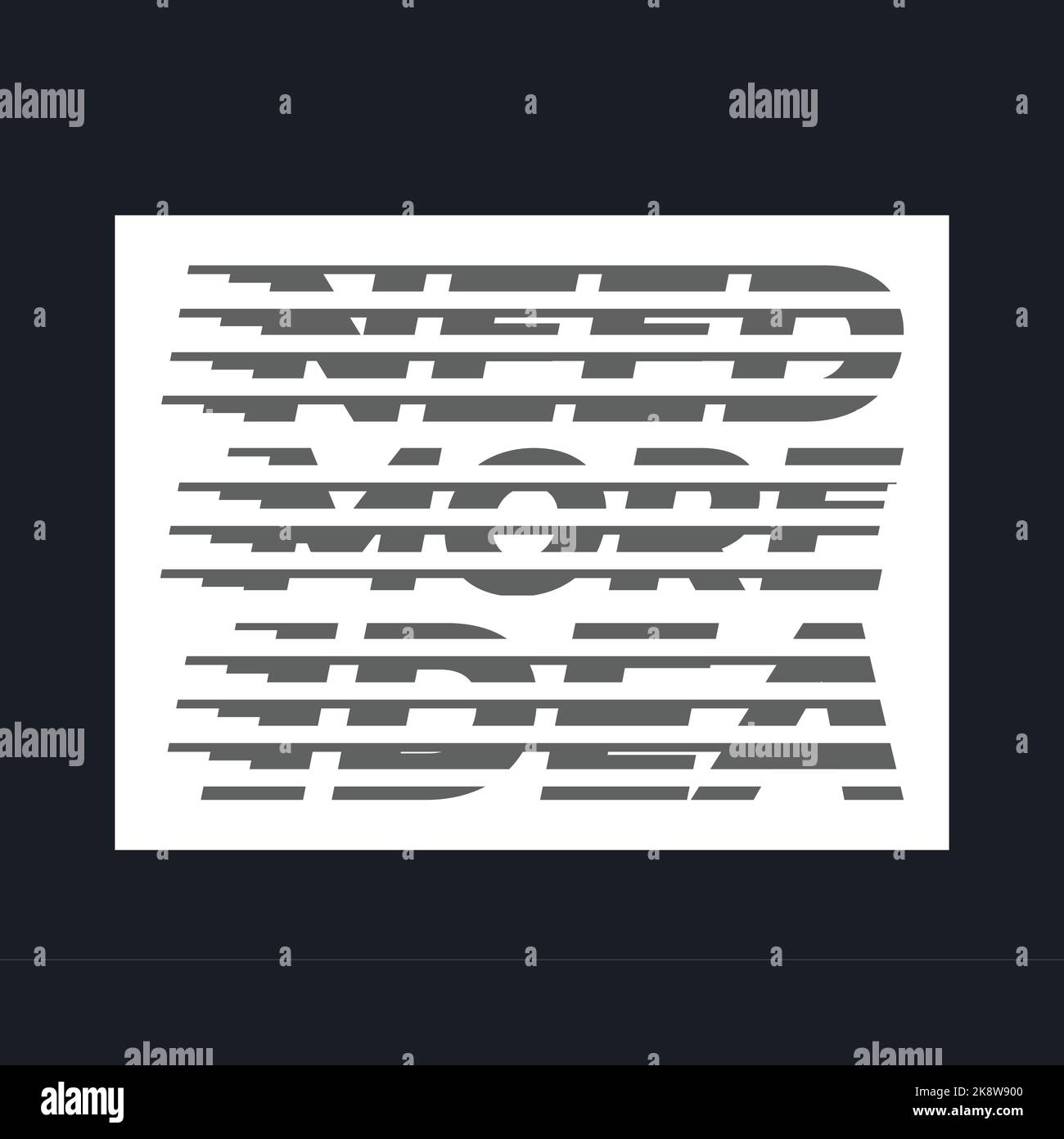 Need more idea, halftone line letter typography effect design artwork ...