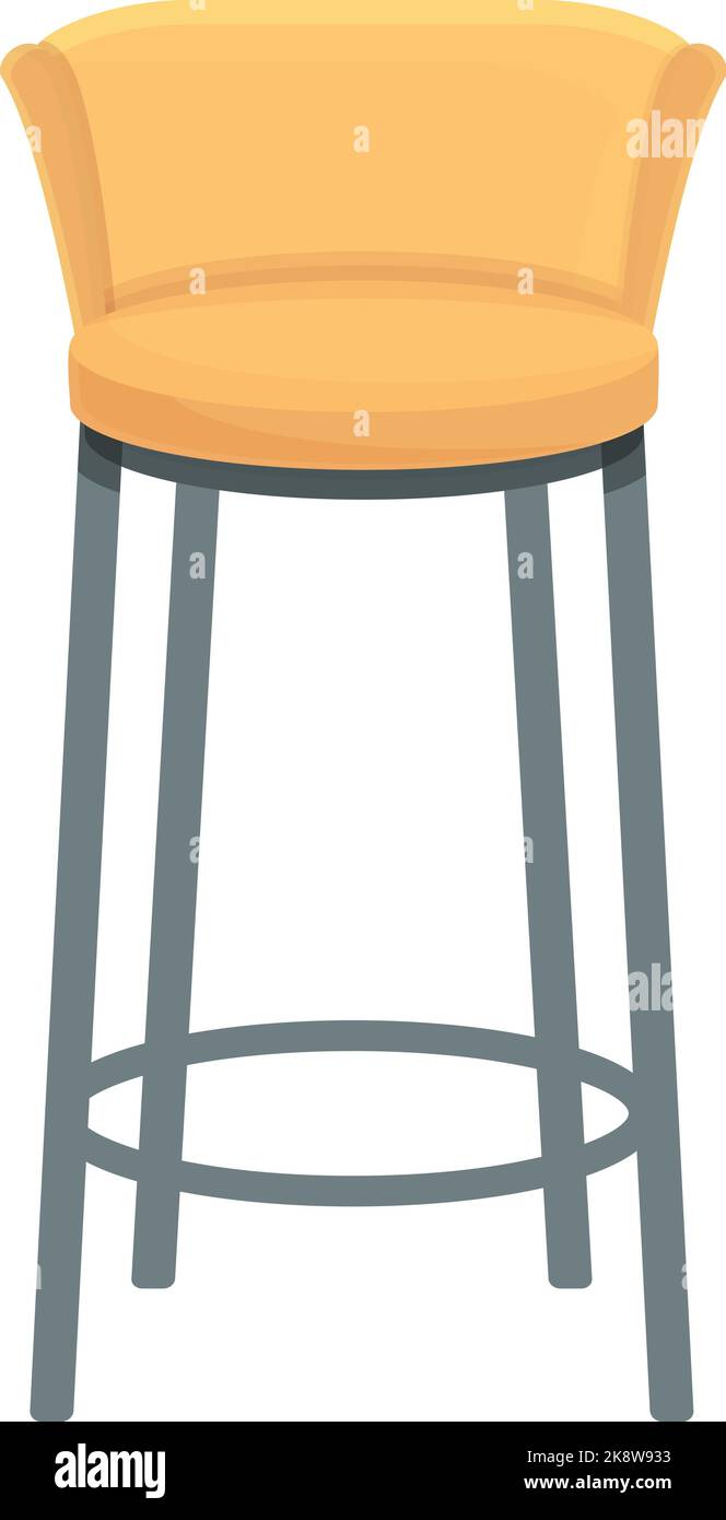 Party chair icon cartoon vector. Bar stool. Wood furniture Stock Vector ...