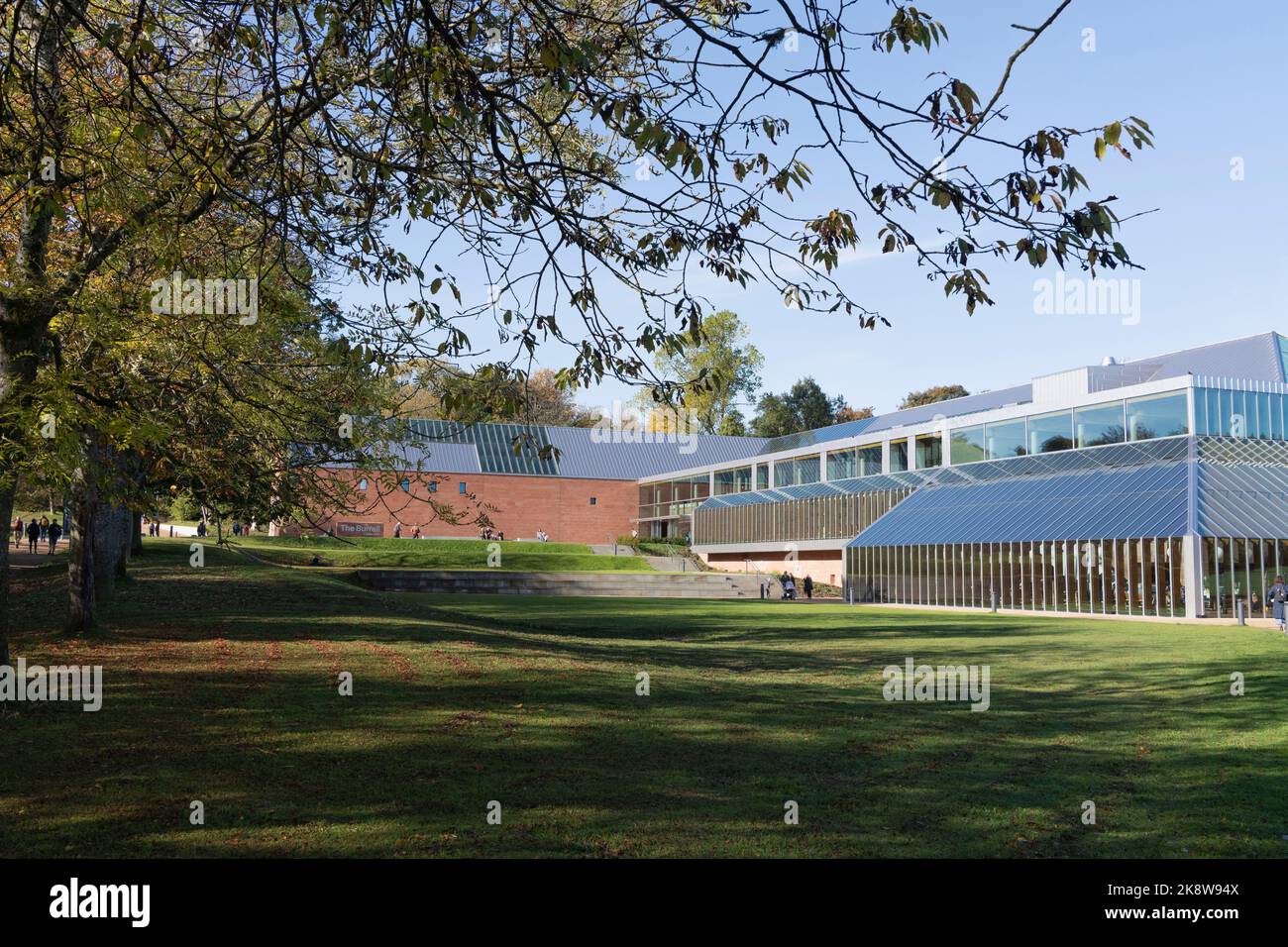 The Recently Refurbished Burrell Collection Building, Bathed in Autumn ...