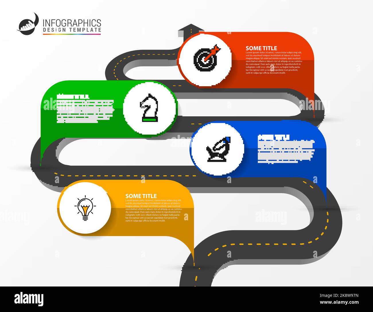Infographic design template. Creative concept with 4 steps. Can be used ...