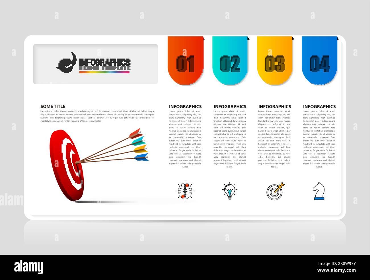 Infographic design template. Creative concept with 4 steps. Can be used ...