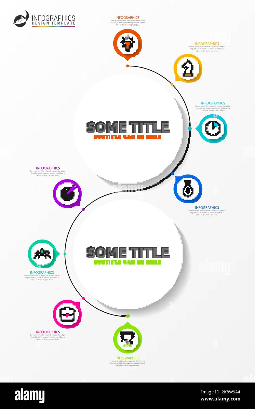 Infographic design template. Creative concept with 8 steps. Can be used ...