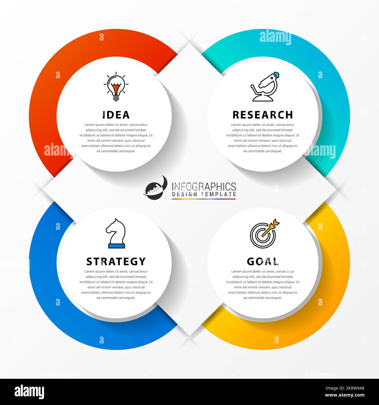 Infographic design template. Creative concept with 4 steps. Can be used ...