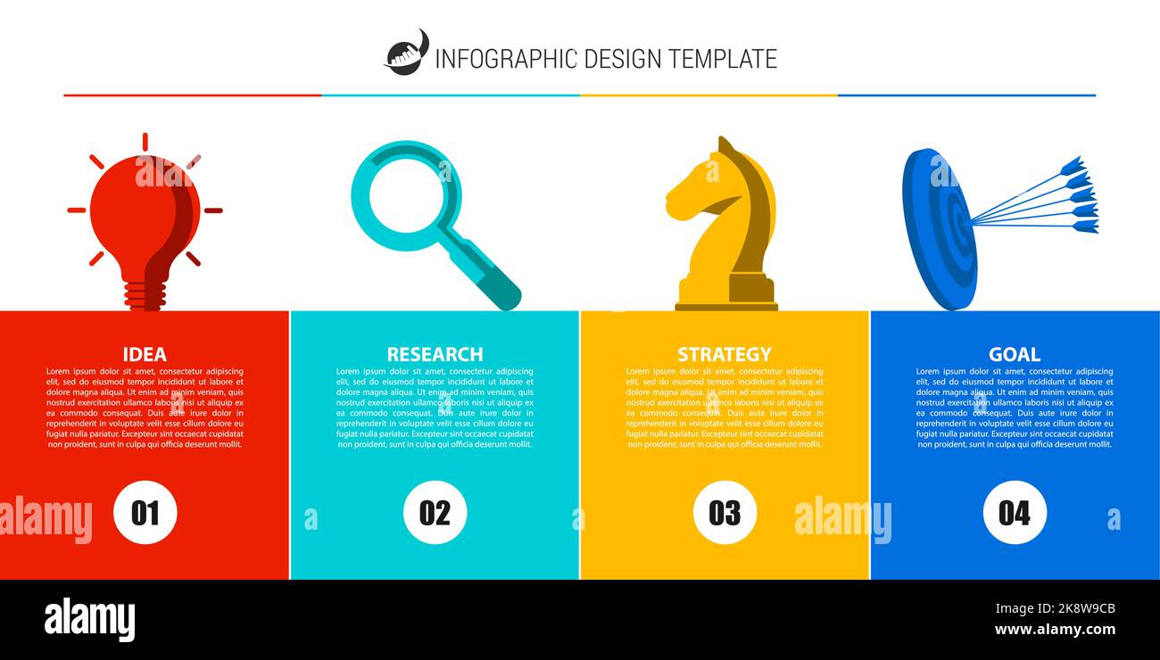 Infographic design template. Creative concept with 4 steps. Can be used ...