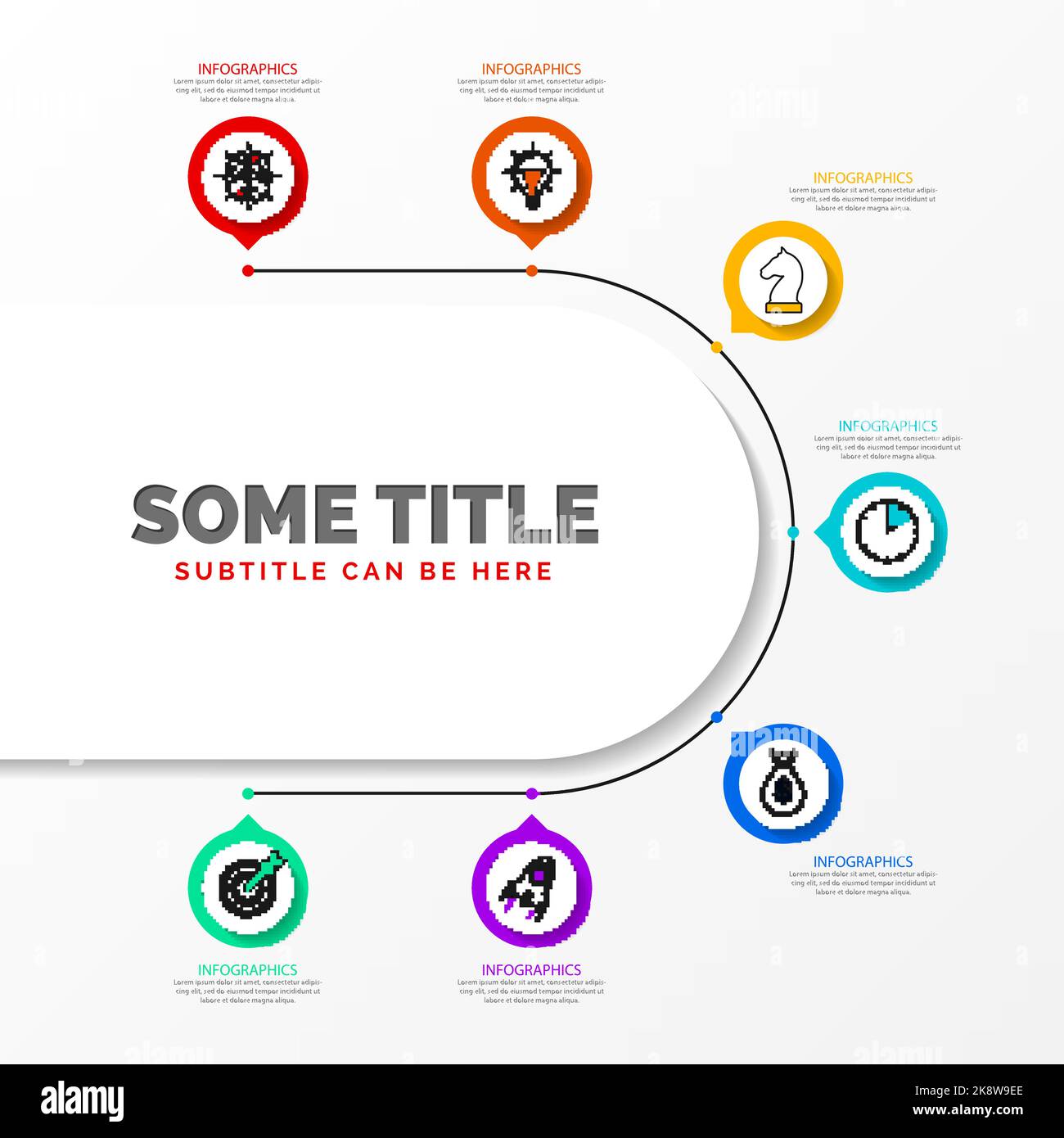Infographic design template. Creative concept with 7 steps. Can be used ...