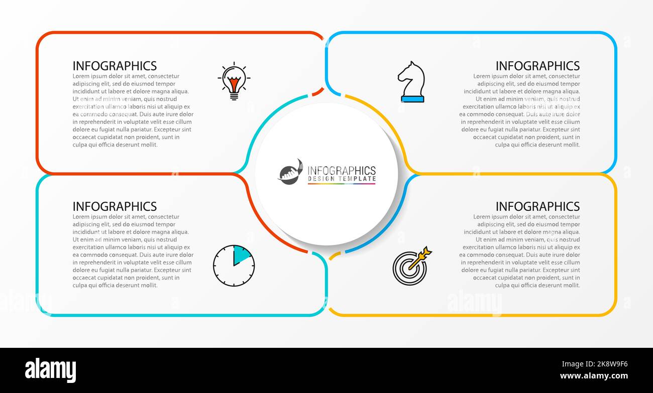Infographic design template. Creative concept with 4 steps. Can be used ...