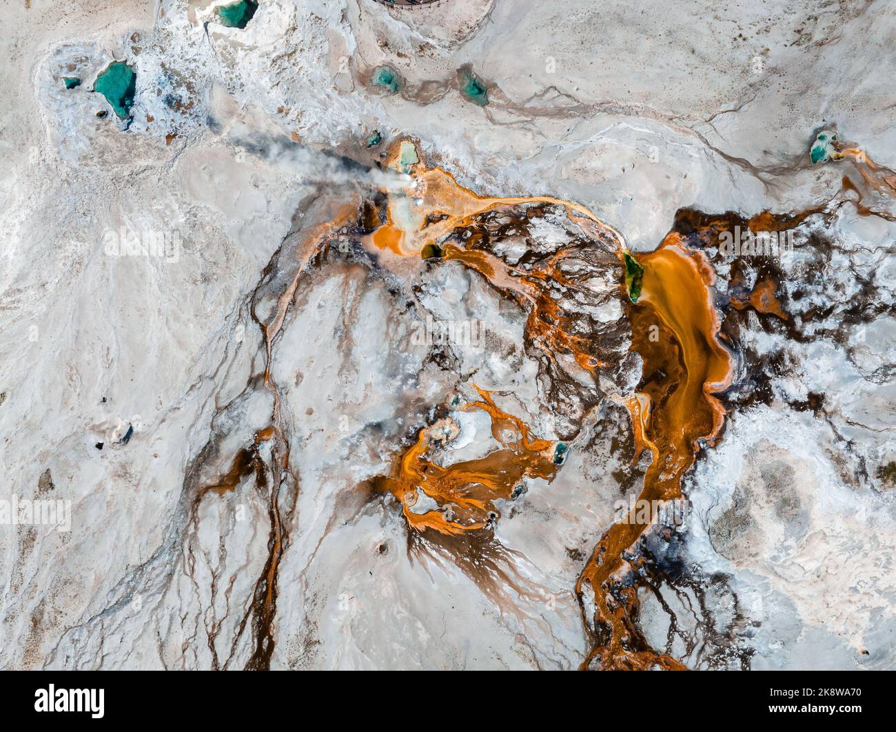 Upper Geyser Basin of Yellowstone National Park, Wyoming, United States ...