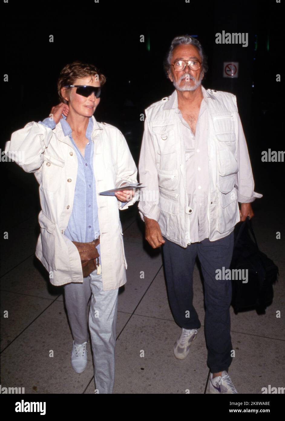 Bo Derek and John Derek seen at LAX in 1994 Credit: Ralph Dominguez ...