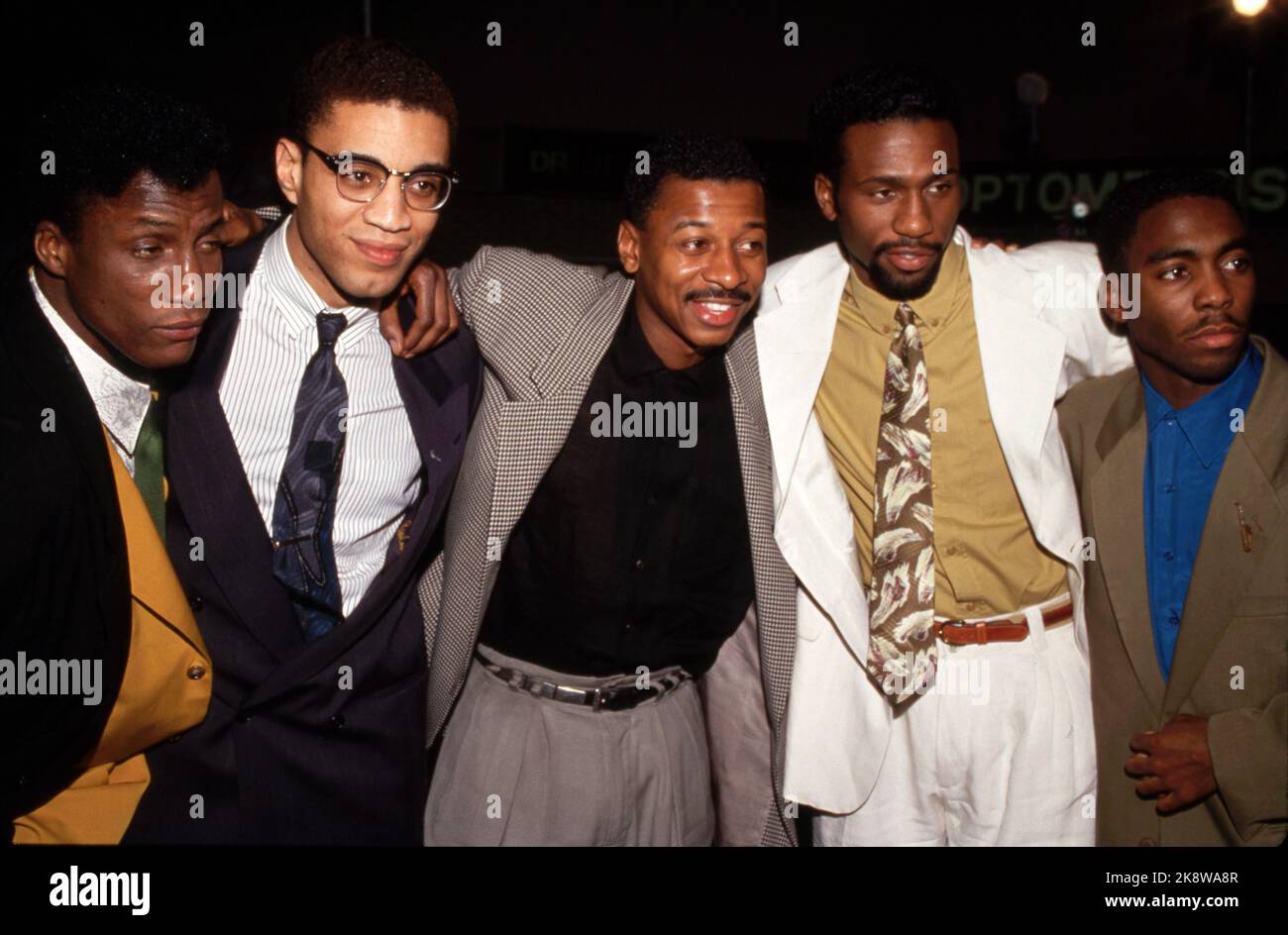 Tico Wells, Harry Lennix, Leon, Robert Townsend and Michael Wright at the premiere of "The Five ...