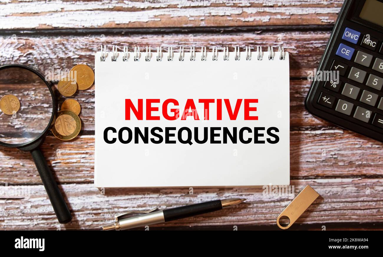 Word writing text Consequences. Business concept for Result Outcome ...