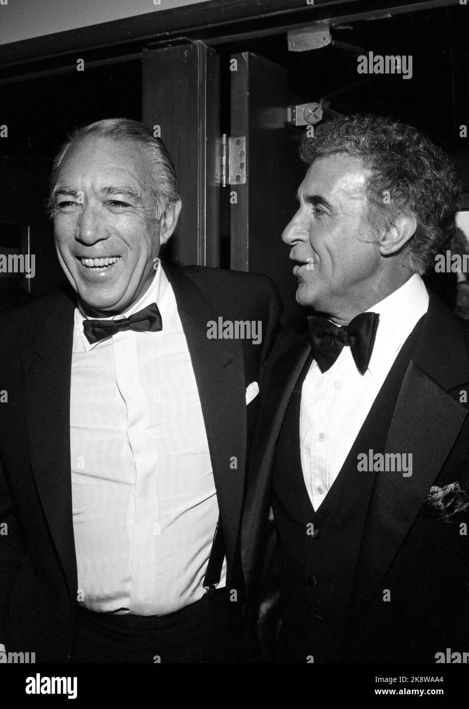 Ricardo Montalban with Anthony Quinn Circa 1980's Credit: Ralph ...