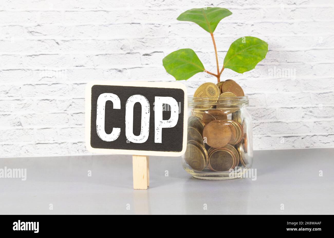 COP - Change Order Proposal acronym with marker, business concept ...