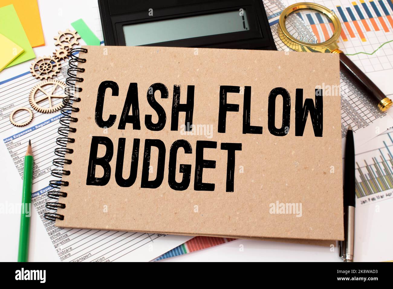 Hand Writing Cash Flow on Blackboard Stock Photo - Alamy