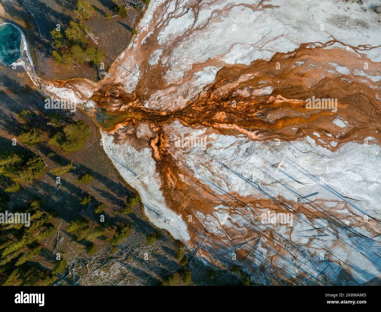Upper Geyser Basin of Yellowstone National Park, Wyoming Stock Photo ...