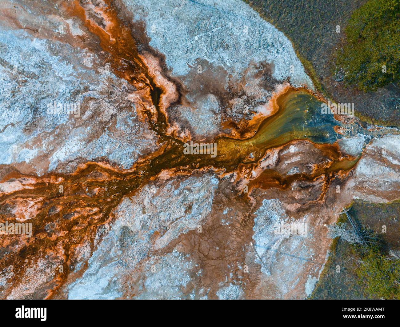 Upper Geyser Basin of Yellowstone National Park, Wyoming Stock Photo ...
