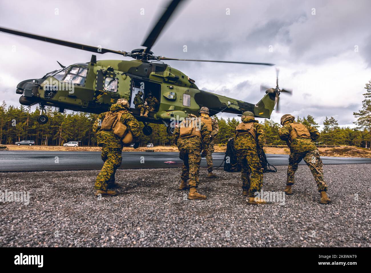 U.S. Marines with Combat Logistics Battalion 6 (CLB-6), Combat ...