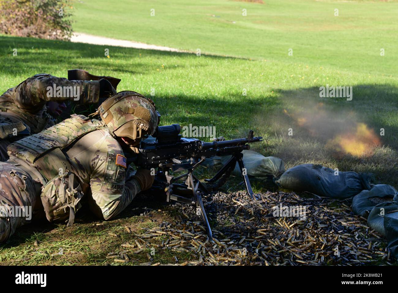 U.S. Soldiers with Lightning Troop, 3rd Squadron, 2nd Cavalry Regiment ...