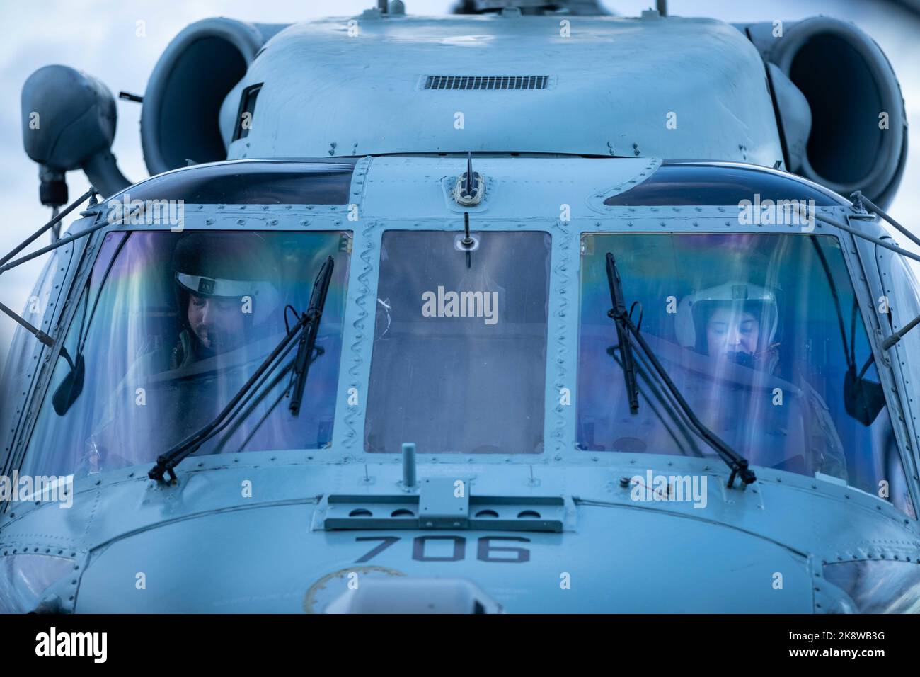 221022-N-LK647-1050 ATLANTIC OCEAN—Lt. Cmdr. Timothy Palmer, left, and ...