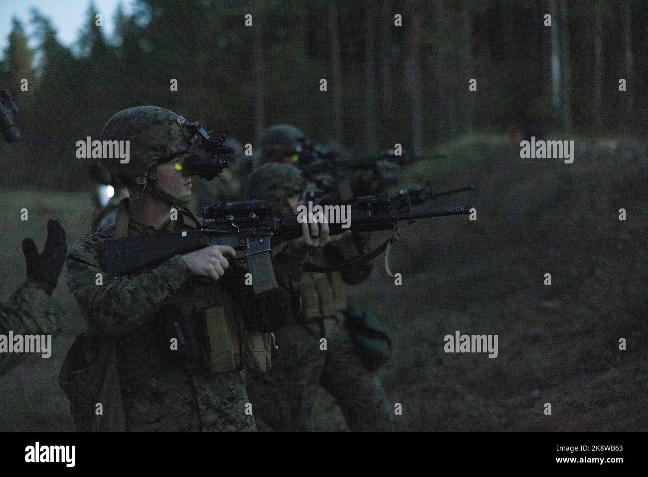 U.S. Marine Corps Pfc. Jacob Hutchison, an engineer equipment mechanic ...