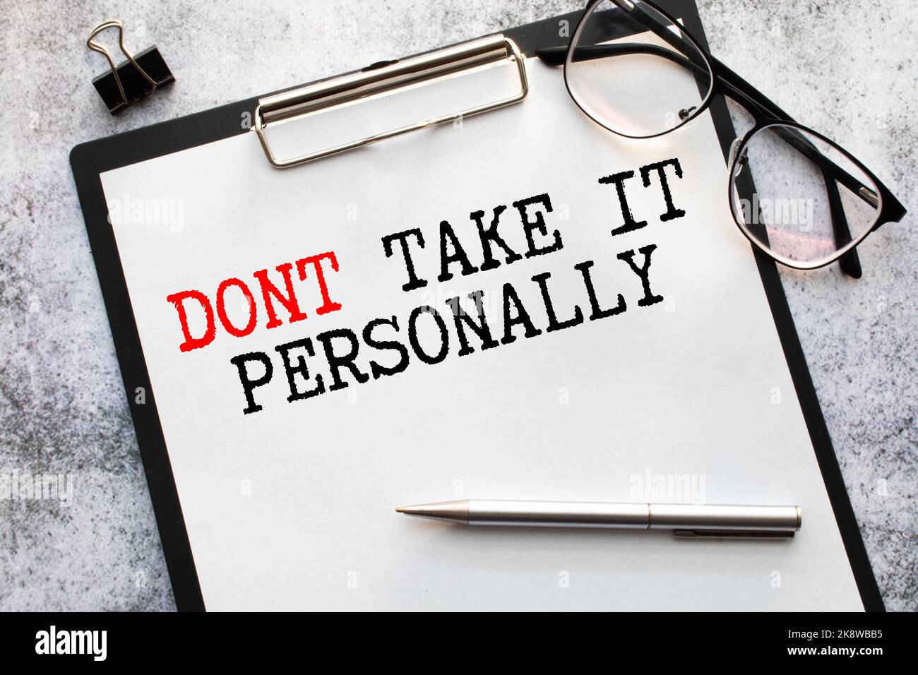 Retro effect and toned image of a woman hand writing a note with a ...