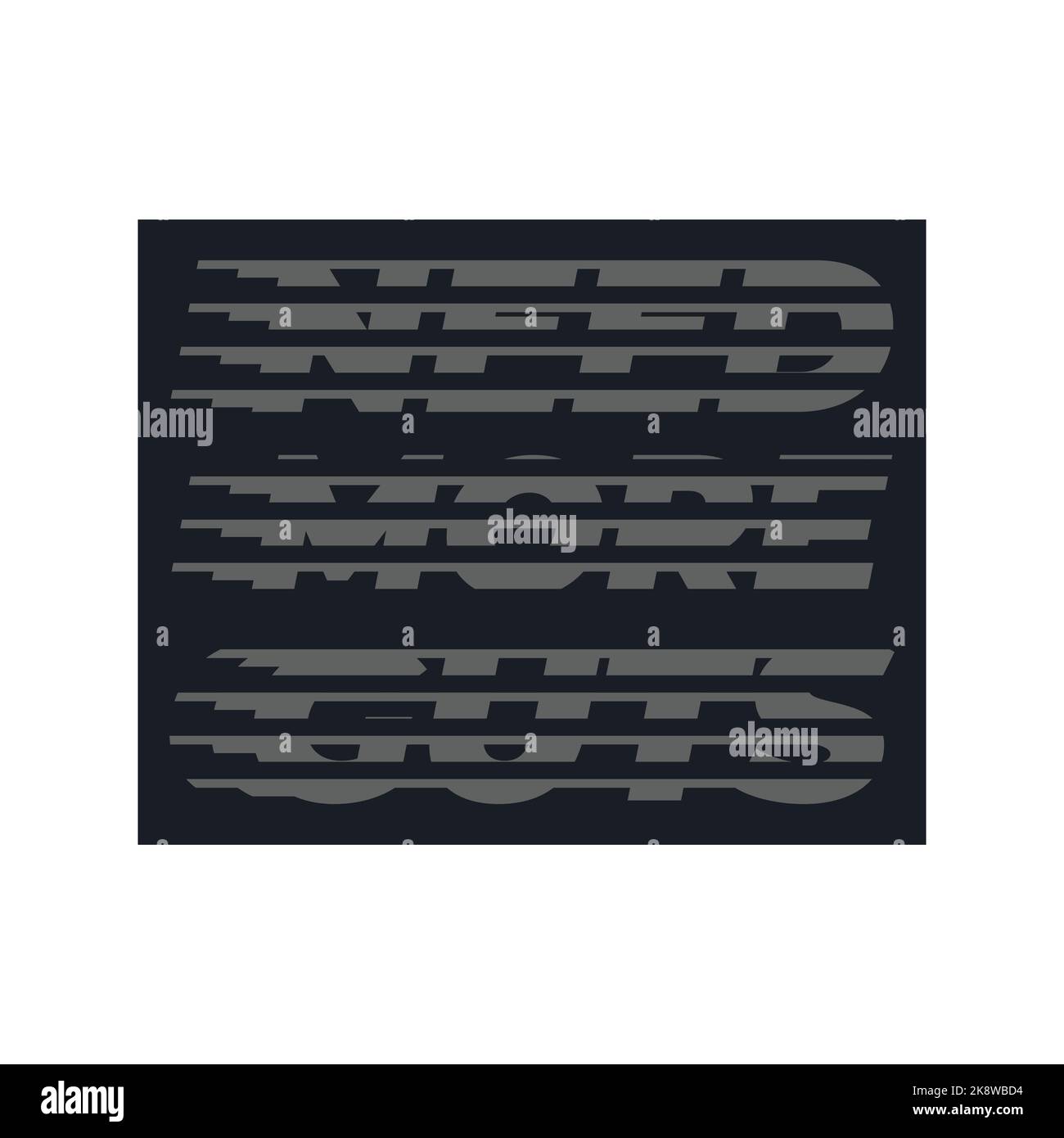 Need more guts, halftone line letter typography effect design artwork ...