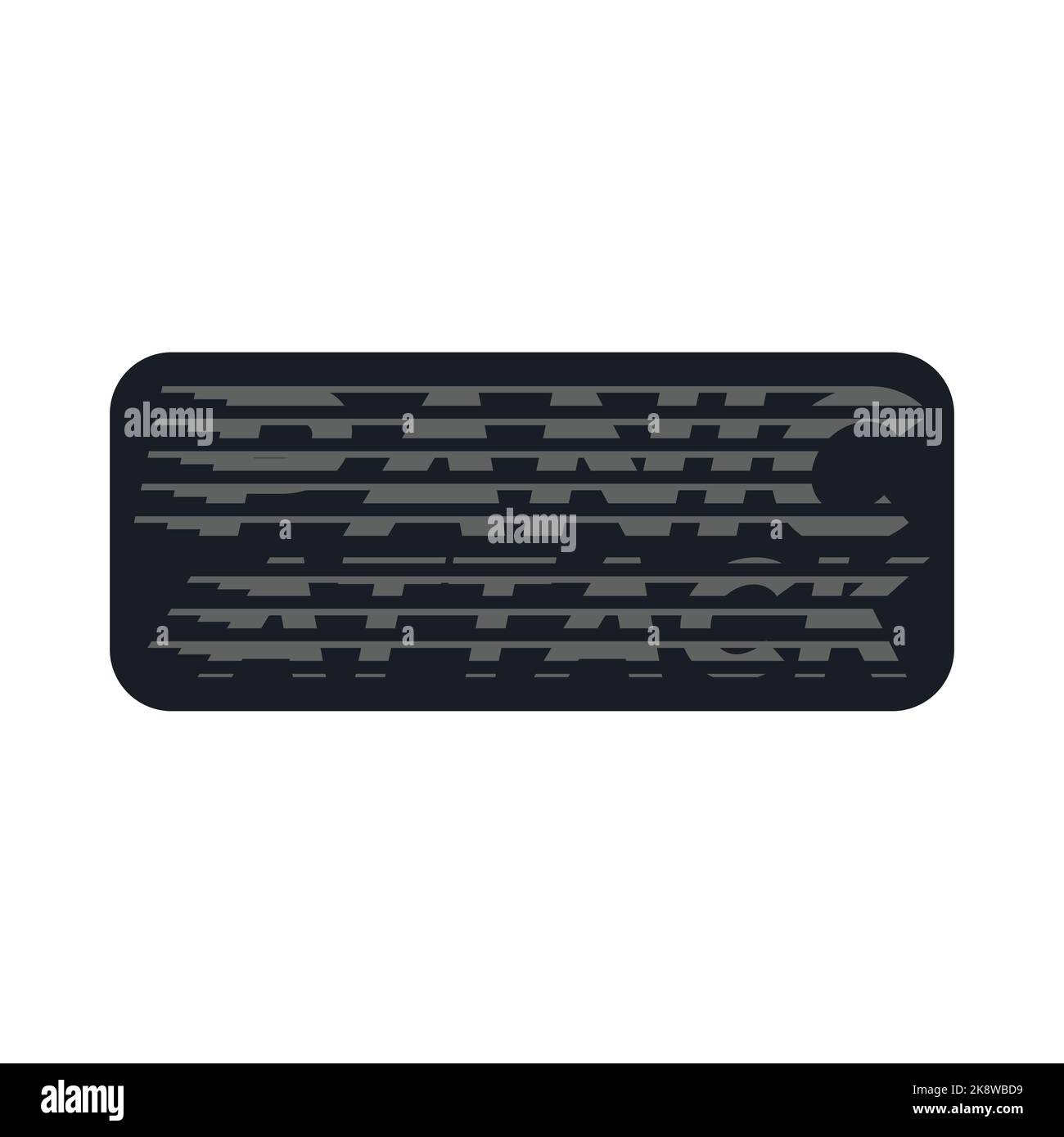 Panic attack, halftone line letter typography effect design artwork ...