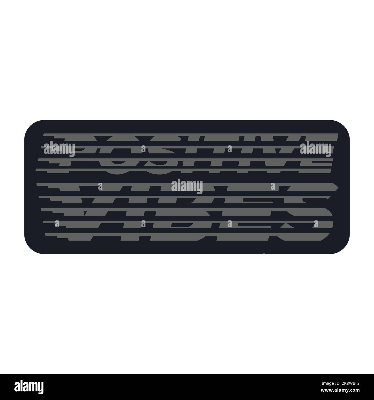 Positive vibes, halftone line letter typography effect design artwork ...