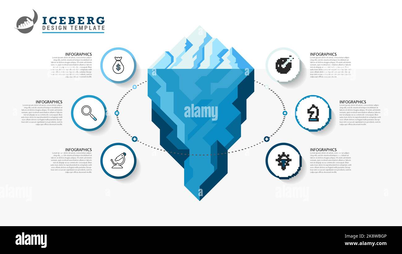 Infographic design template. Creative concept with 6 steps. Can be used for workflow layout ...
