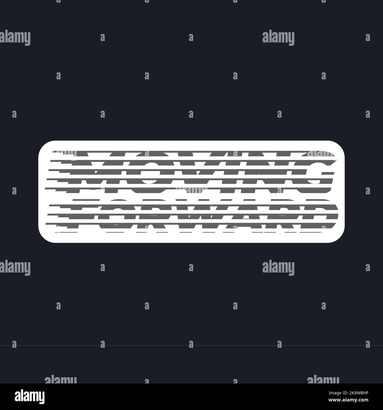 Moving forward, halftone line letter typography effect design artwork ...