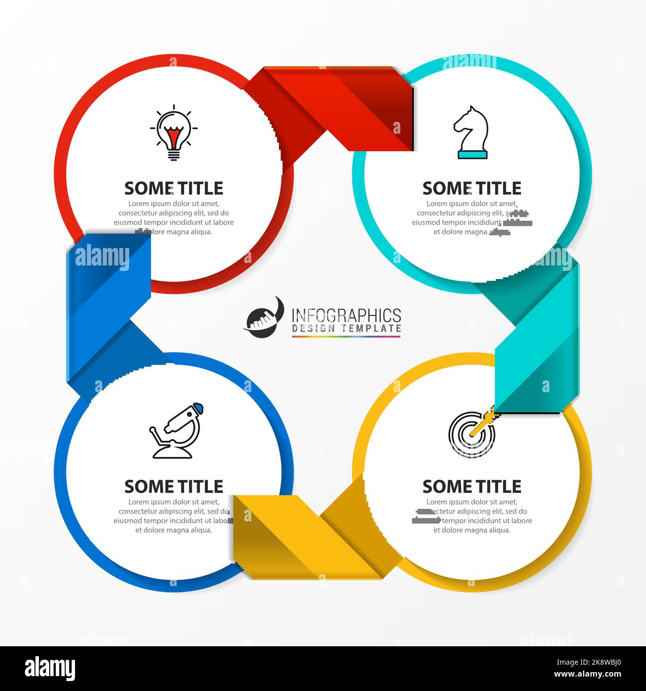 Infographic design template. Creative concept with 4 steps. Can be used ...