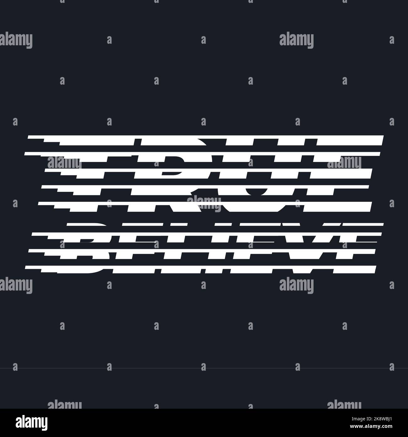 True believe, halftone line letter typography effect design artwork ...