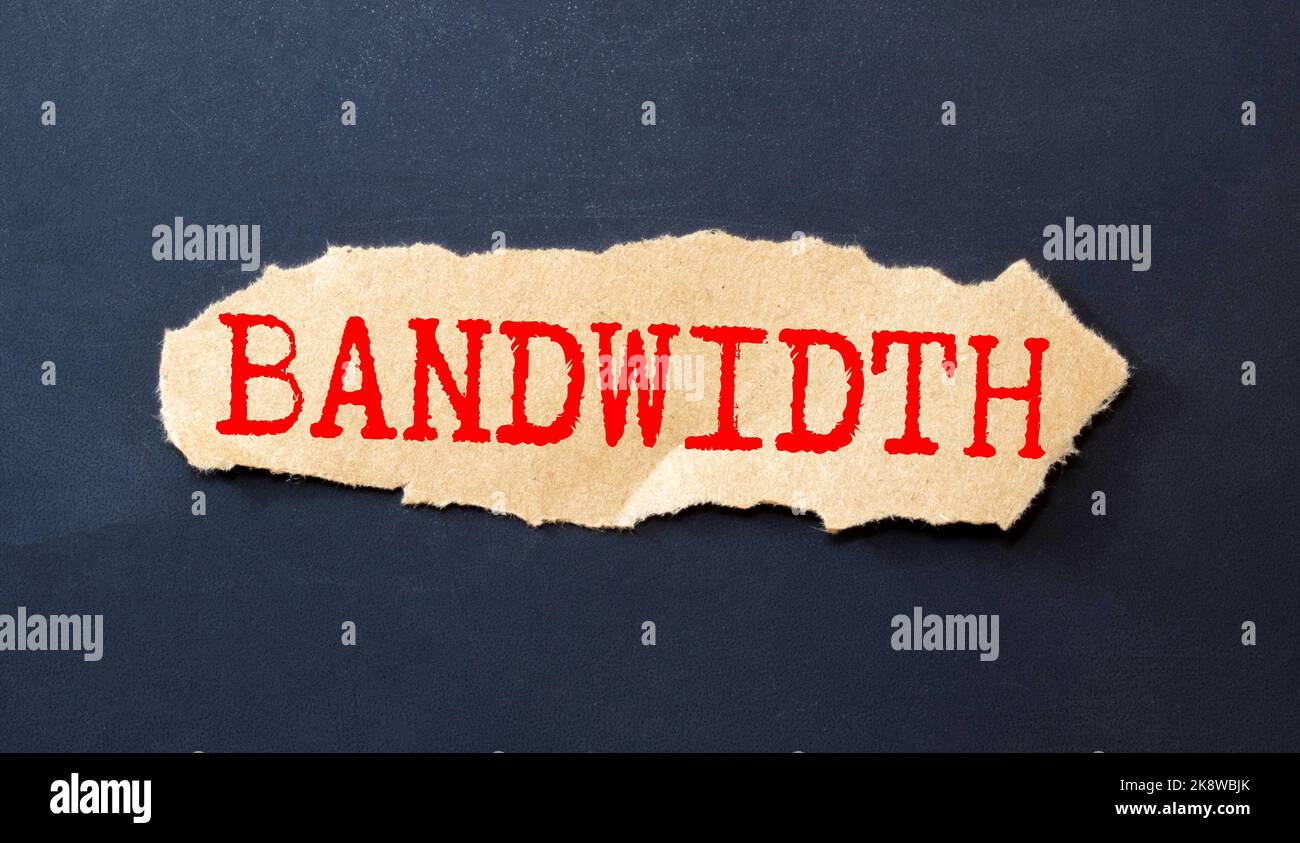 bandwidth - internet concept - isolated text in vintage wood ...