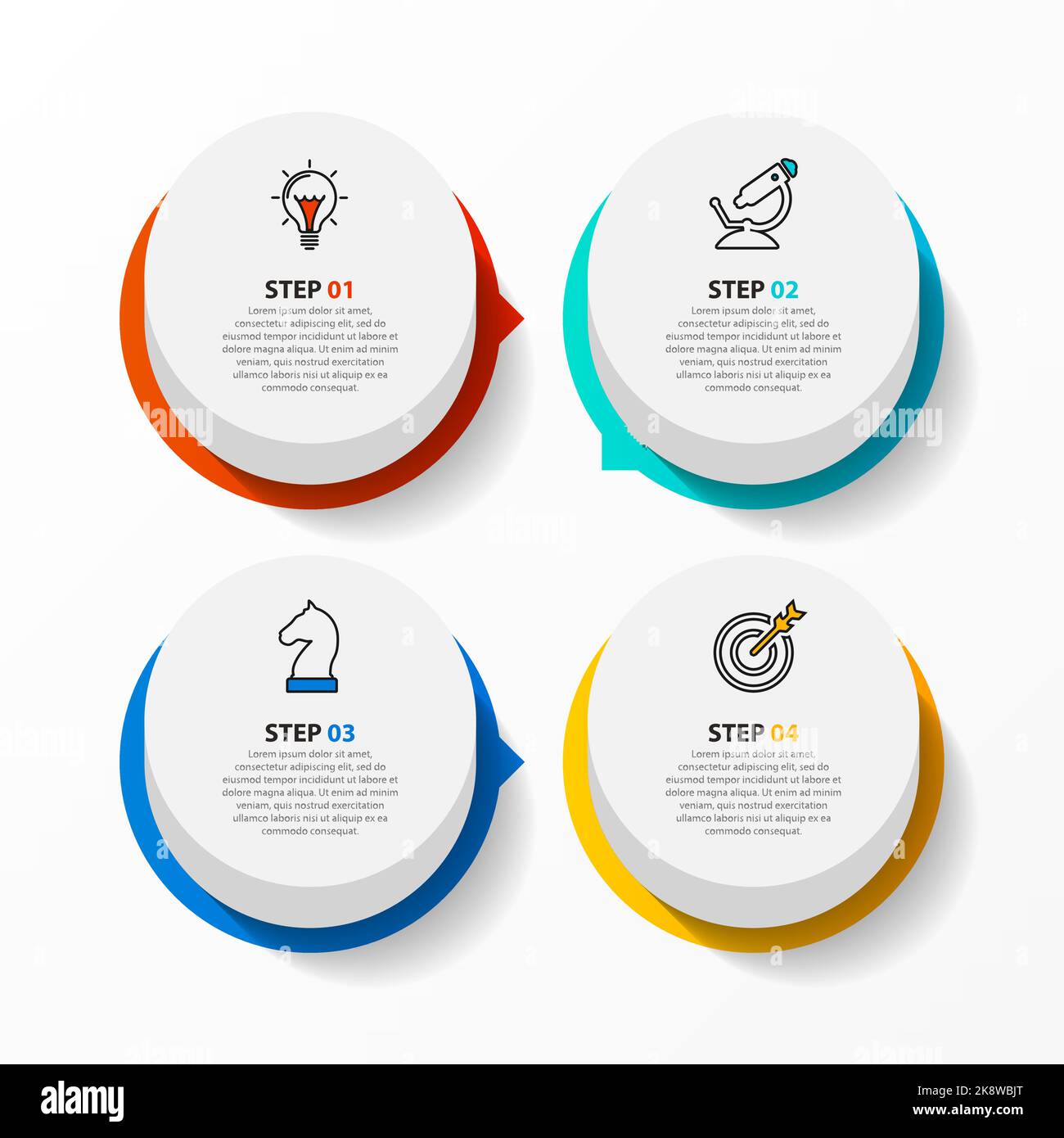 Infographic design template. Creative concept with 4 steps. Can be used ...
