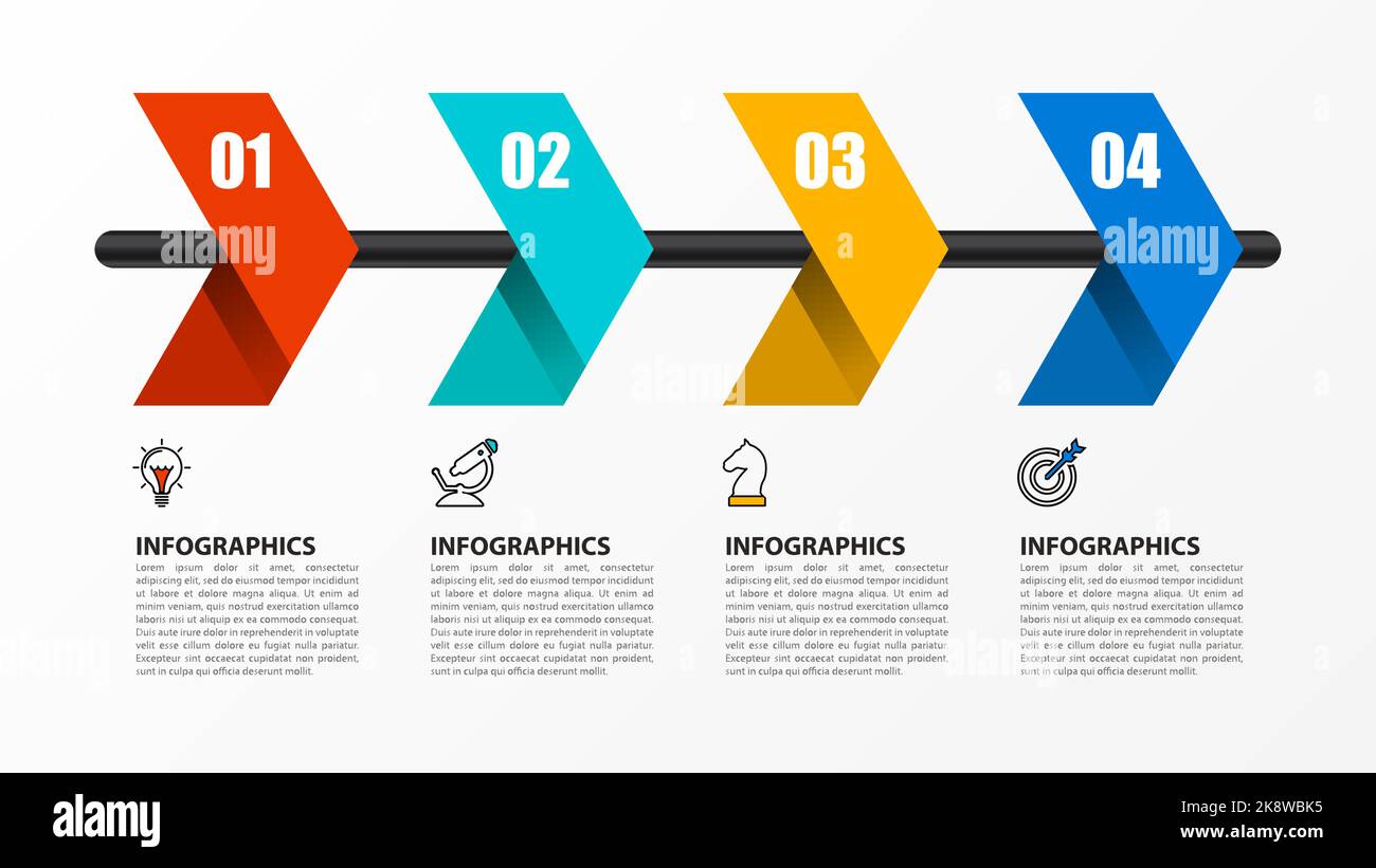 Vector origami flow chart infographic hi-res stock photography and ...