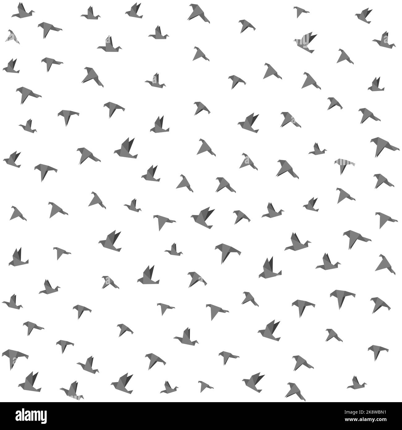 Vector illustration gray bird Black and White Stock Photos & Images - Alamy