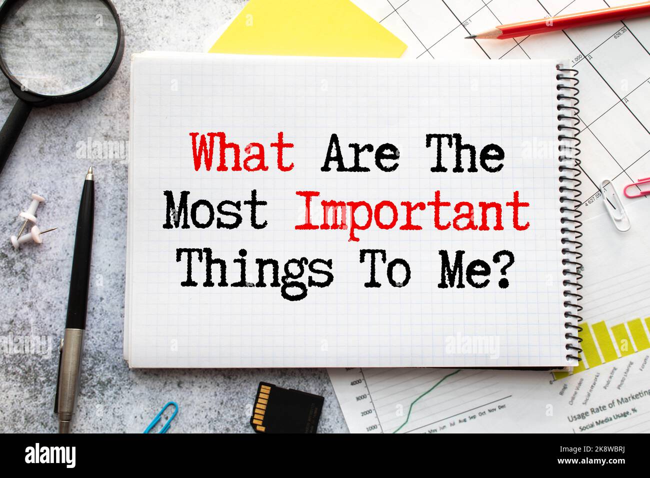 Important things hi-res stock photography and images - Alamy