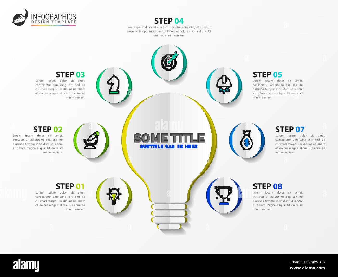 Infographic design template. Creative concept with 7 steps. Can be used ...